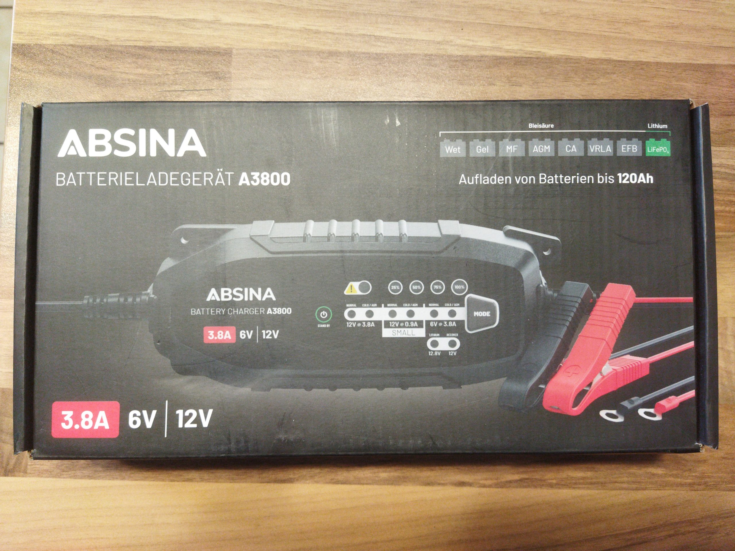 Chargeur batterie ABSINA 3800 - Motronix